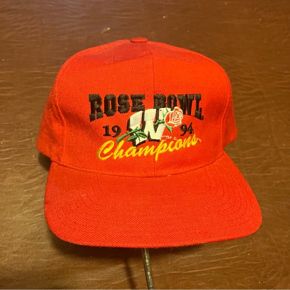 Headmaster | Accessories | Vtg 994 Badgers Rose Bowl Wool Snapback Hat ...